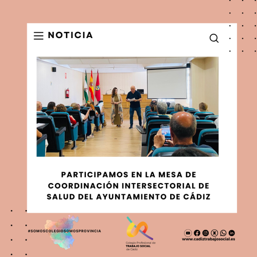 Participamos en la Mesa de Coordinación Intersectorial de Salud del ...